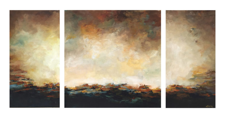 In the Distance - acrylic painting on canvas, in Commission Paintings